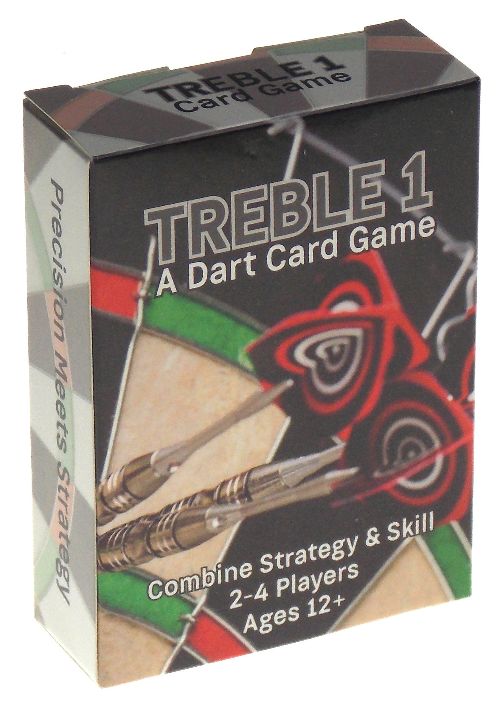 Treble 1 Cards: Strategic Dart Board Card Game with Wild Cards & Solo ...