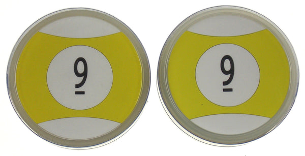 Supreme Billiards Pool Drink Coaster Set 4 Lot 2 Dishwasher Safe Balls ...